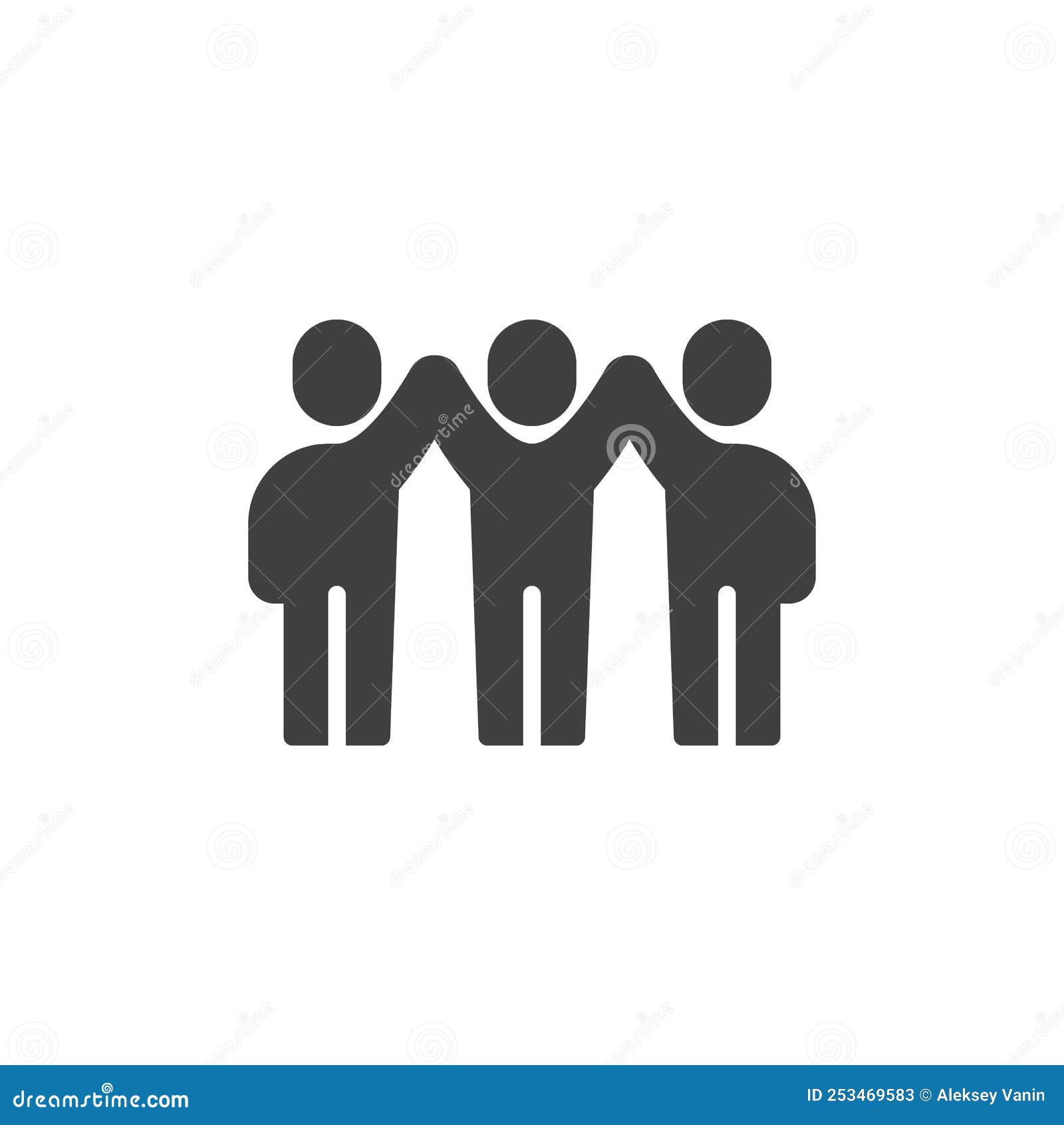 Teamwork group vector icon stock vector. Illustration of glyph - 253469583