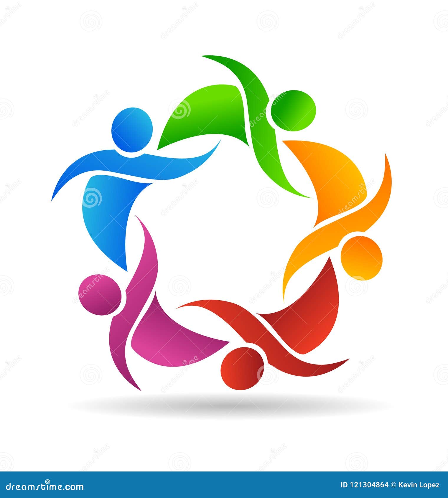 Teamwork Group of Working Friends Logo Vector Stock Vector ...