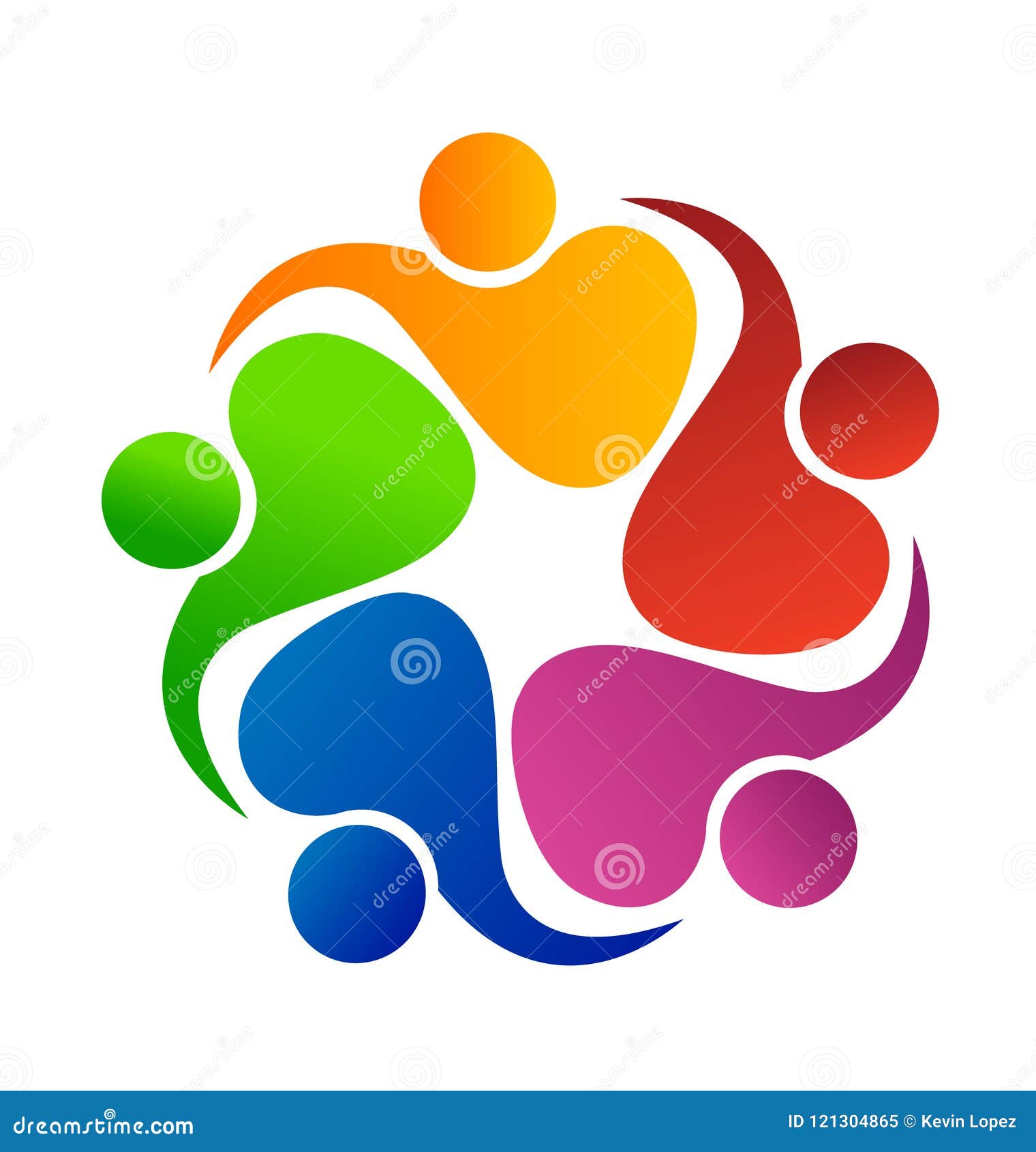 Teamwork Group of Working Friends Logo Vector Stock Vector ...