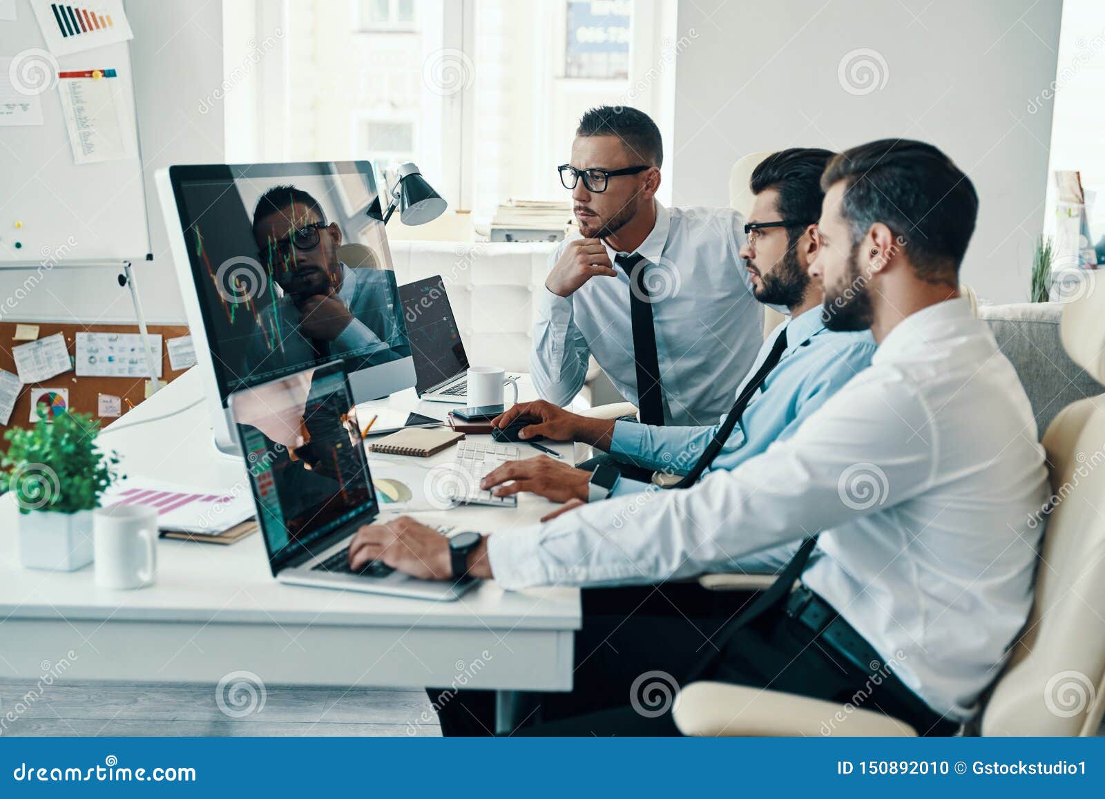 Teamwork. stock photo. Image of making, business, exchange - 150892010