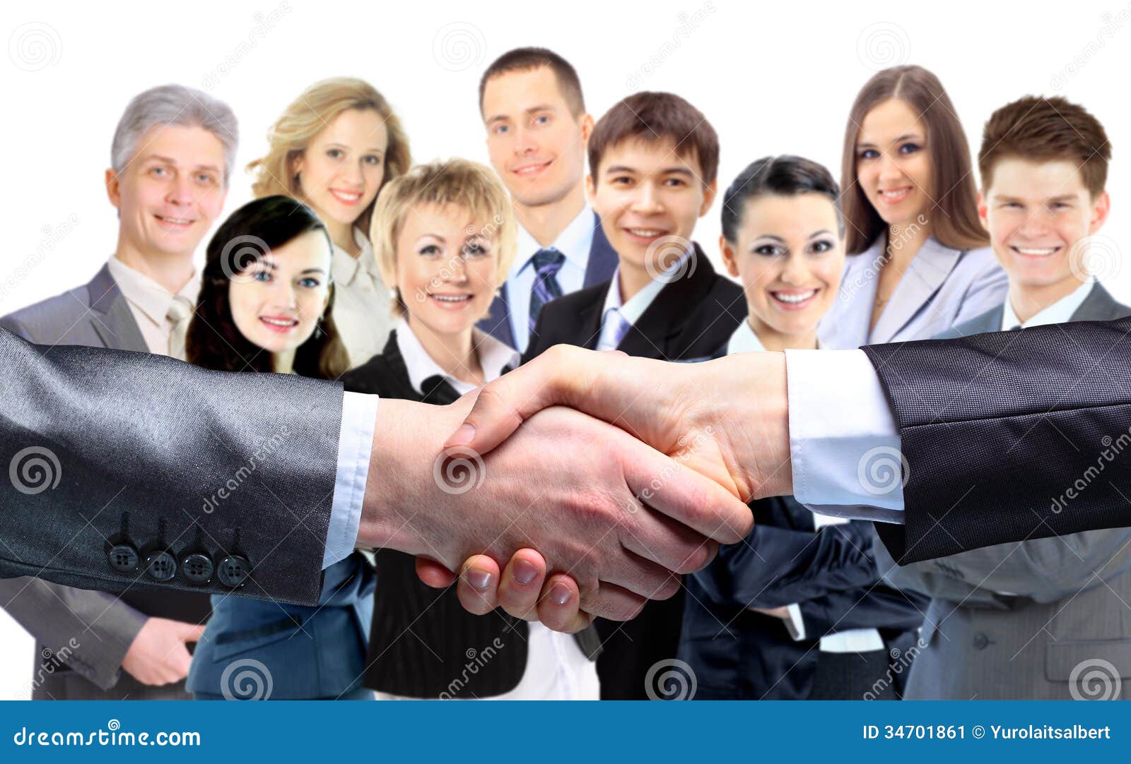 Teamwork. Hand for a Handshake Stock Image - Image of female ...