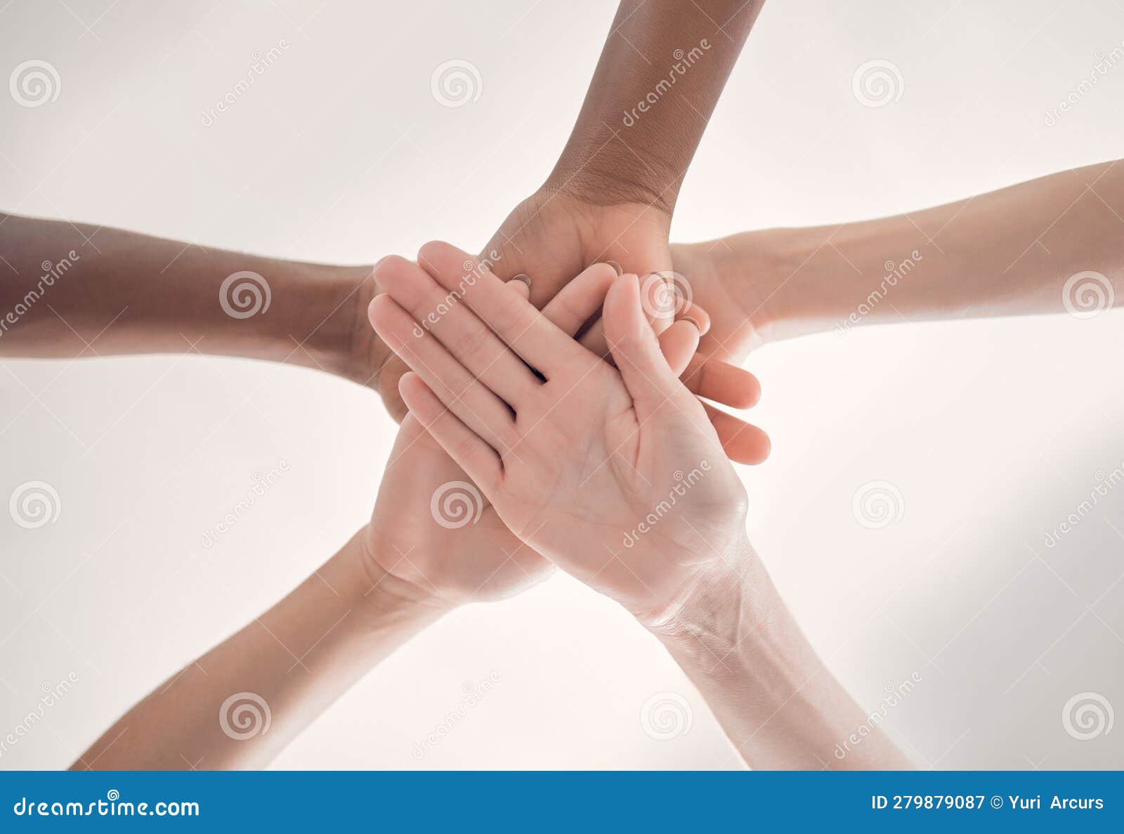 Teamwork, Hands and Group of People Together for Support, Strategy and ...
