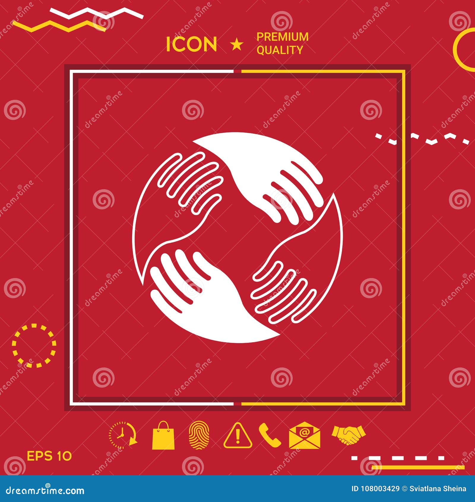 Teamwork Hands. Human Connection Logo Stock Vector - Illustration of ...