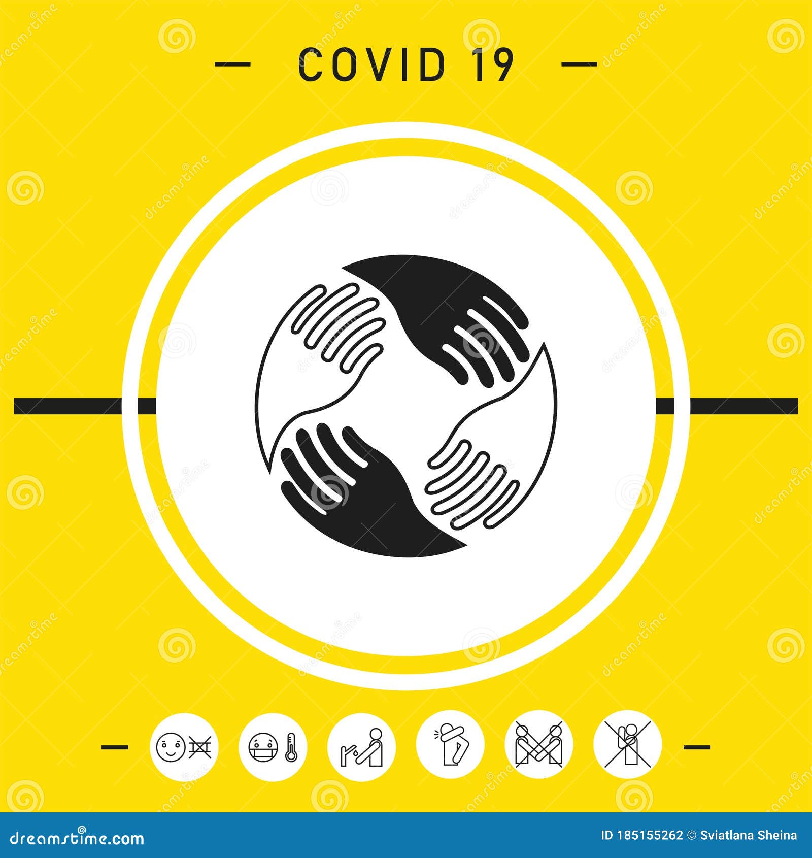 Teamwork Hands. Human Connection Logo. Graphic Elements for Your Design ...
