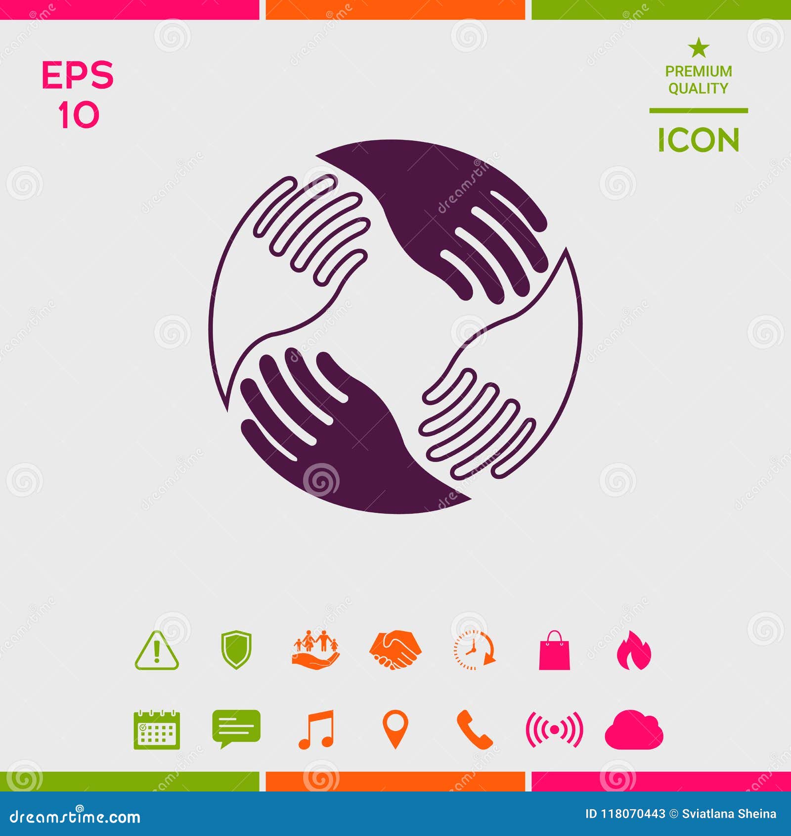 Teamwork Hands. Human Connection Logo Stock Vector - Illustration of ...