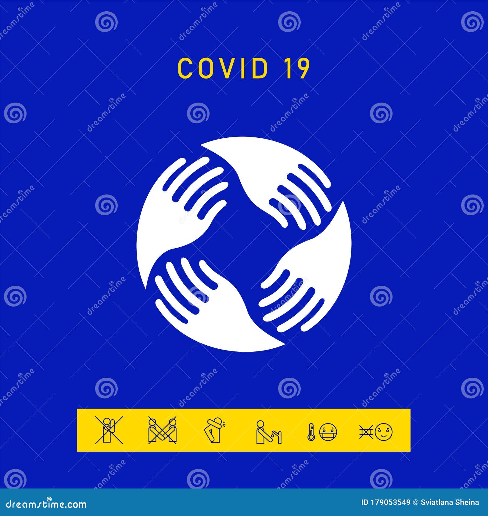 Teamwork Hands Logo. Human Connection. Graphic Elements for Your Design ...