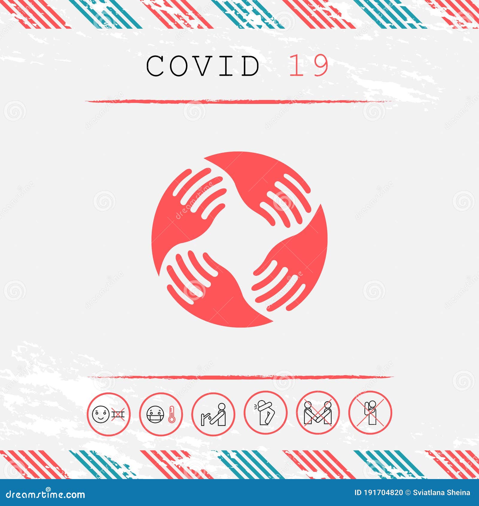 Teamwork Hands Logo. Human Connection. Graphic Elements for Your Design ...