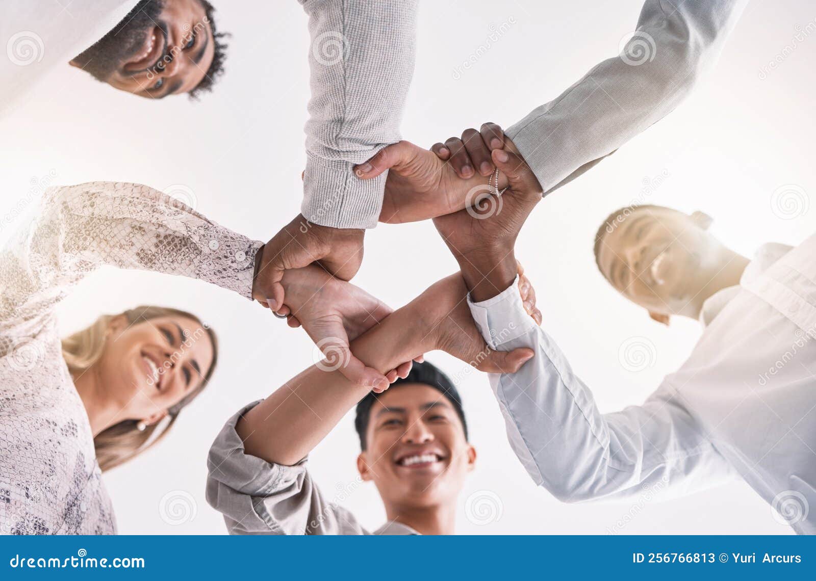 Teamwork Hands, Wrist and Unity in Collaboration, Motivation and ...