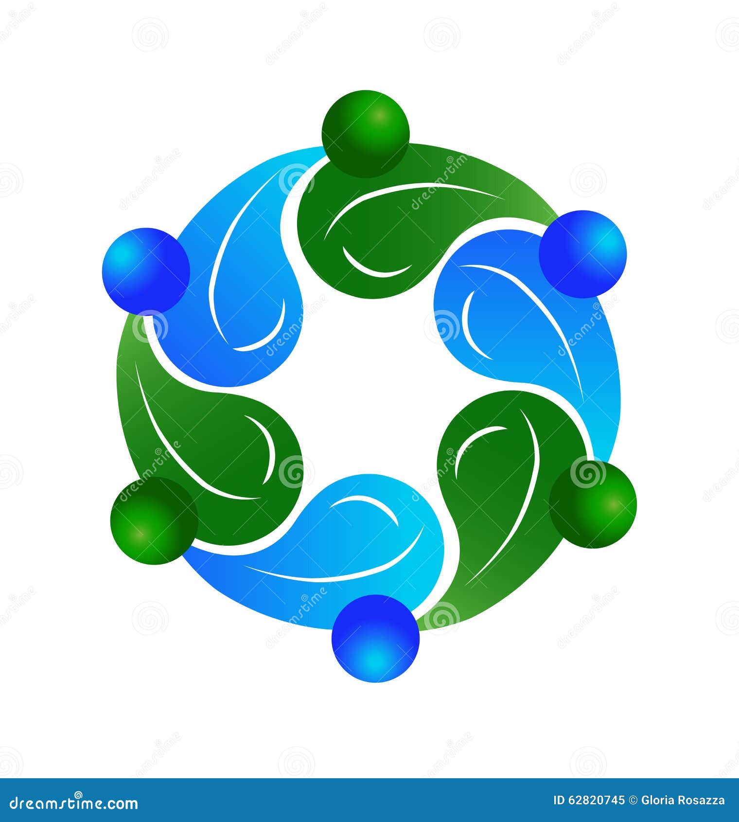 Teamwork Healthy People Logo Stock Vector - Illustration of beauty ...