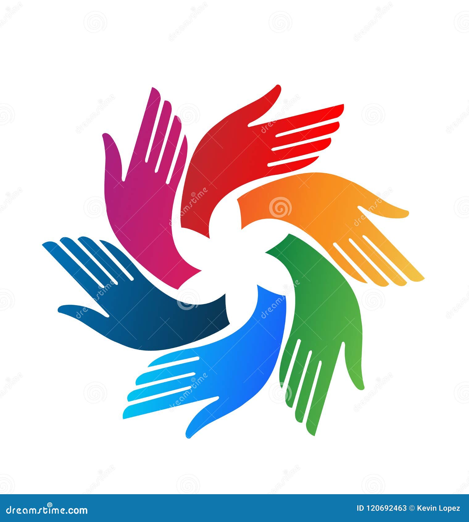 Teamwork Hands Vector