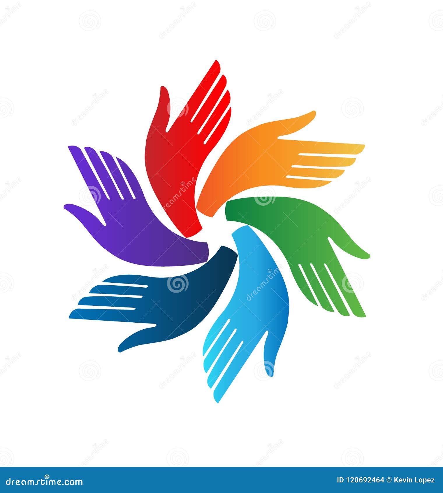 Teamwork Helping Business Card Logo Vector Illustration | CartoonDealer ...