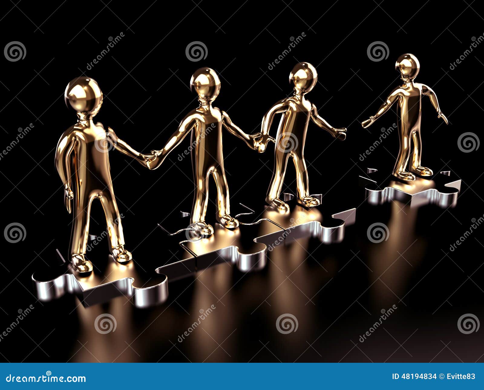 Teamwork. stock illustration. Illustration of solve, render - 48194834