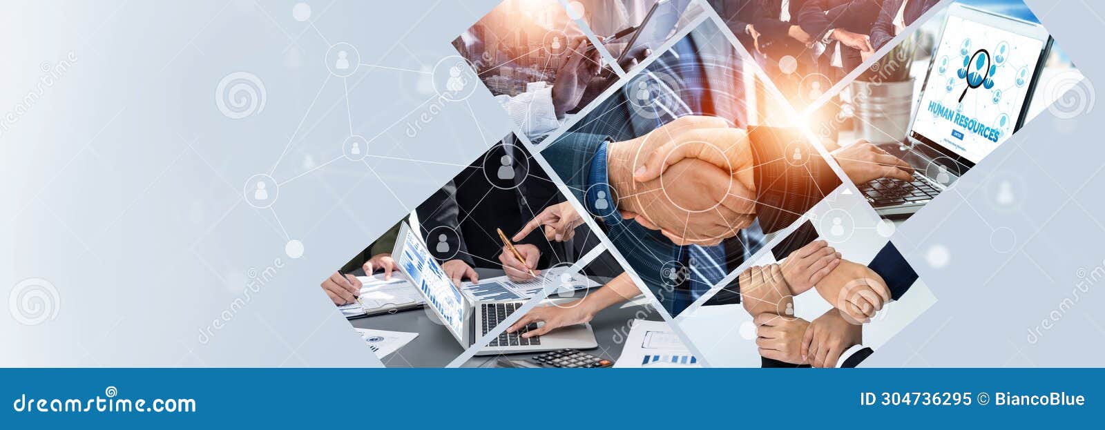 Teamwork and Human Resources HR Management Technology for Business Kudos Stock Image - Image of ...