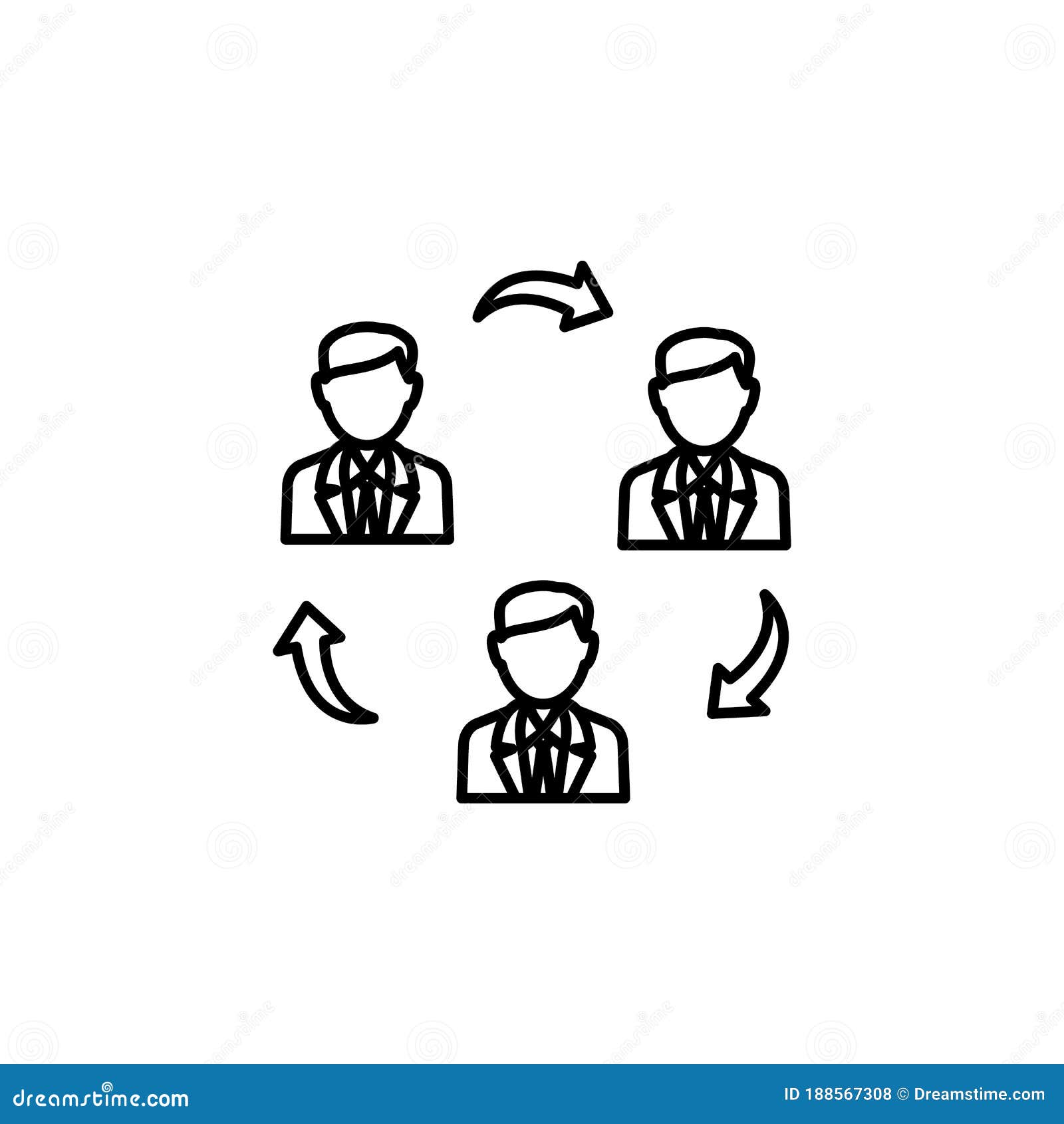 Teamwork Icon. Element of Global Logistics Icon for Mobile Concept and ...