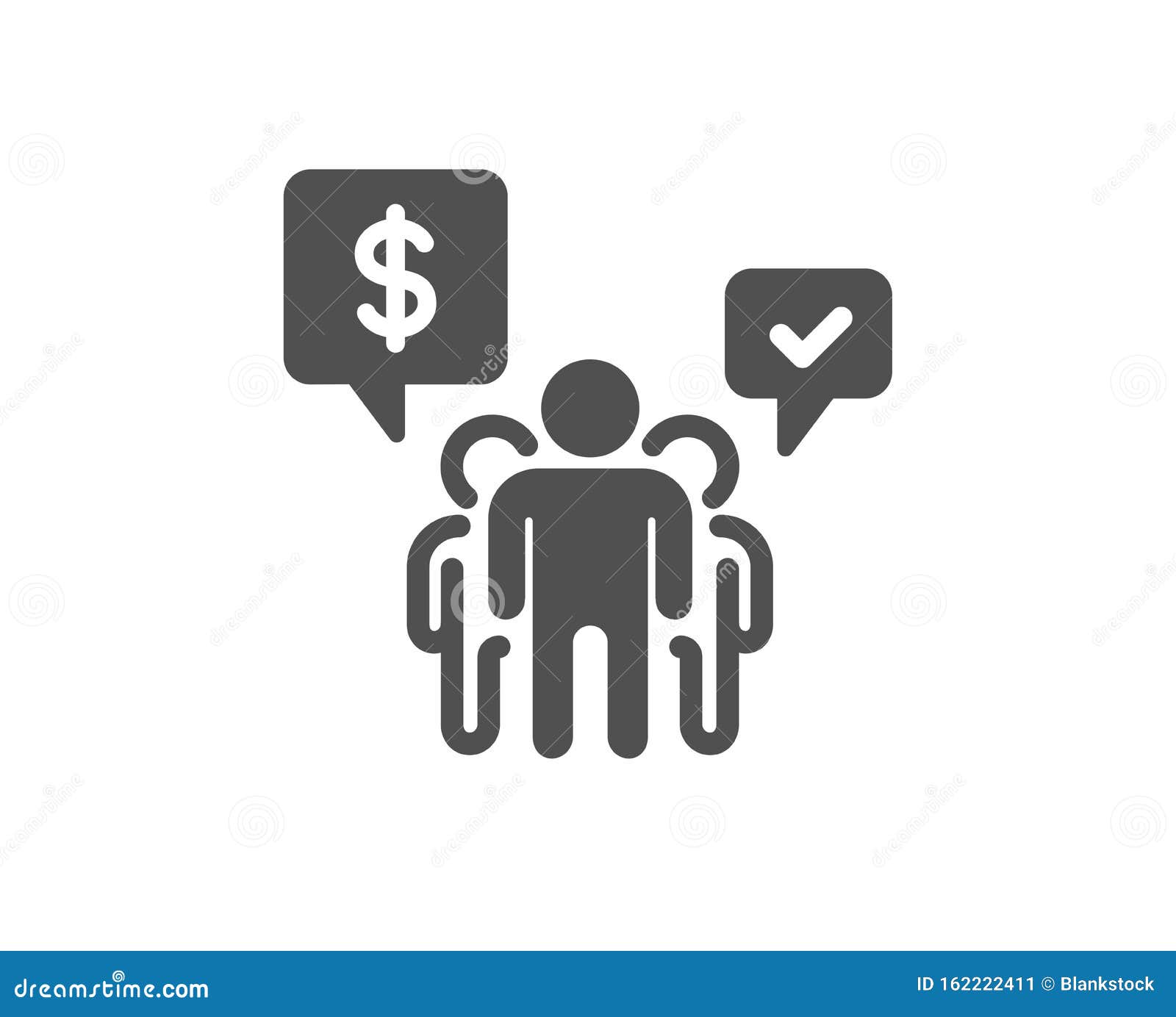 Teamwork Icon. Employees Chat Sign. Core Value. Vector Stock Vector ...