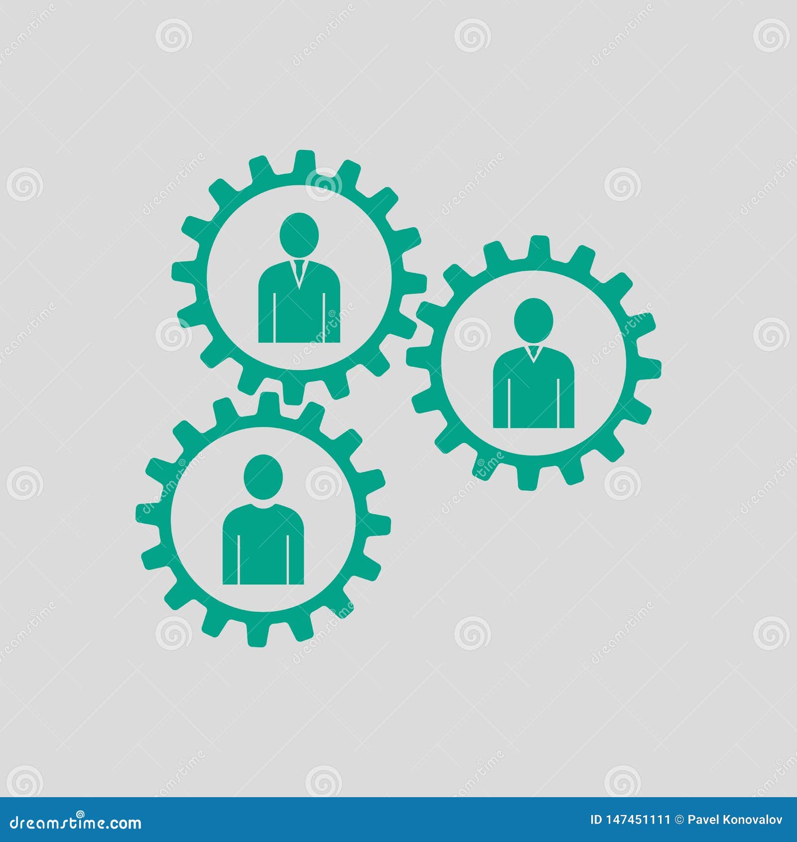 Teamwork Icon stock vector. Illustration of communication - 147451111