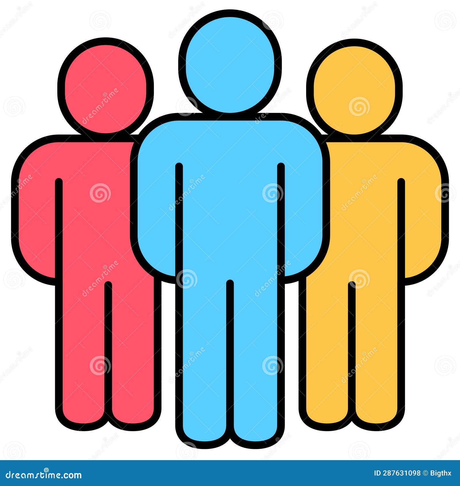 The Teamwork Icon. Leadership and Connection, Business Teams Symbol ...