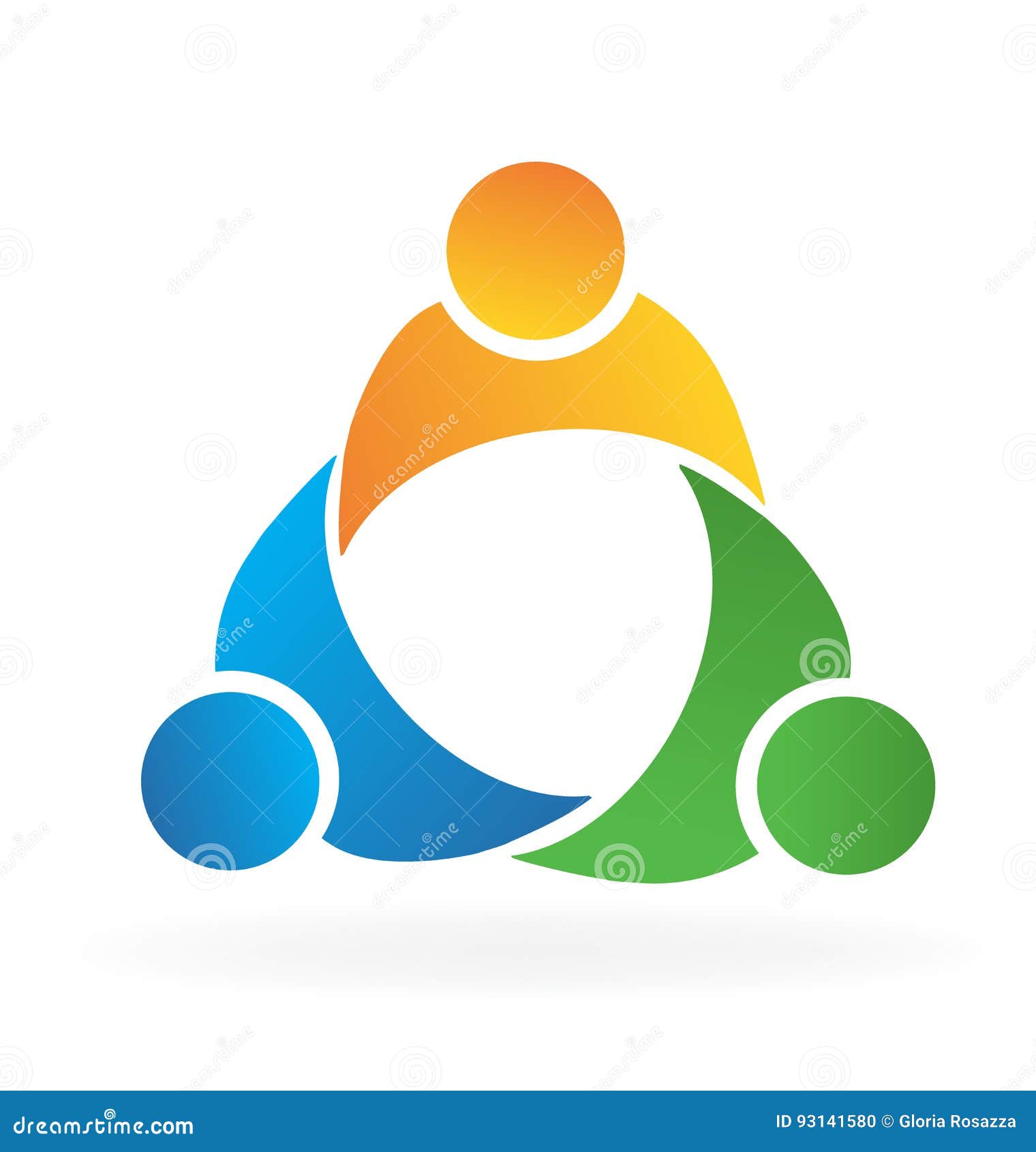 Teamwork icon logo stock vector. Illustration of diversity - 93141580