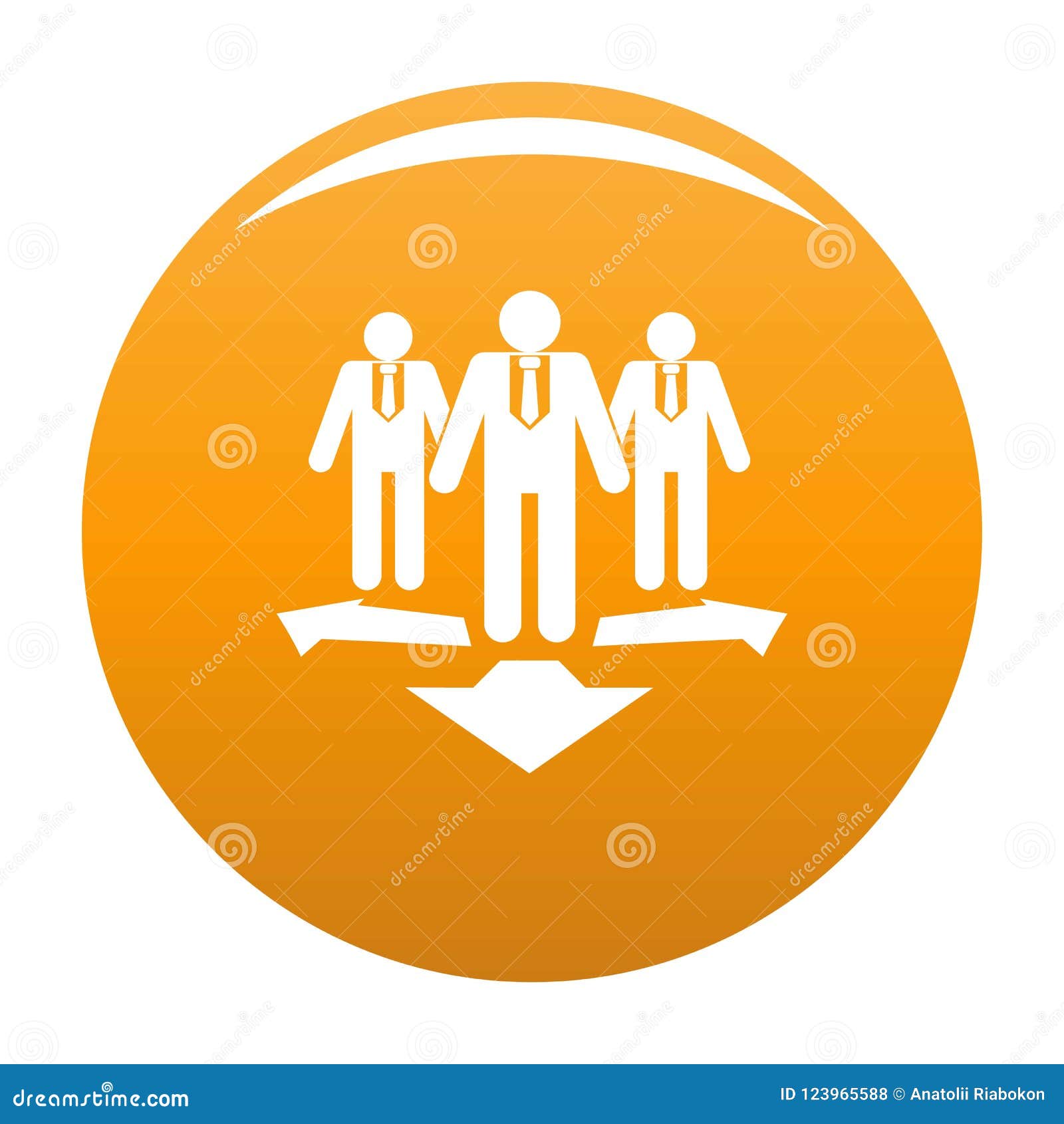 Teamwork icon orange stock illustration. Illustration of communication ...
