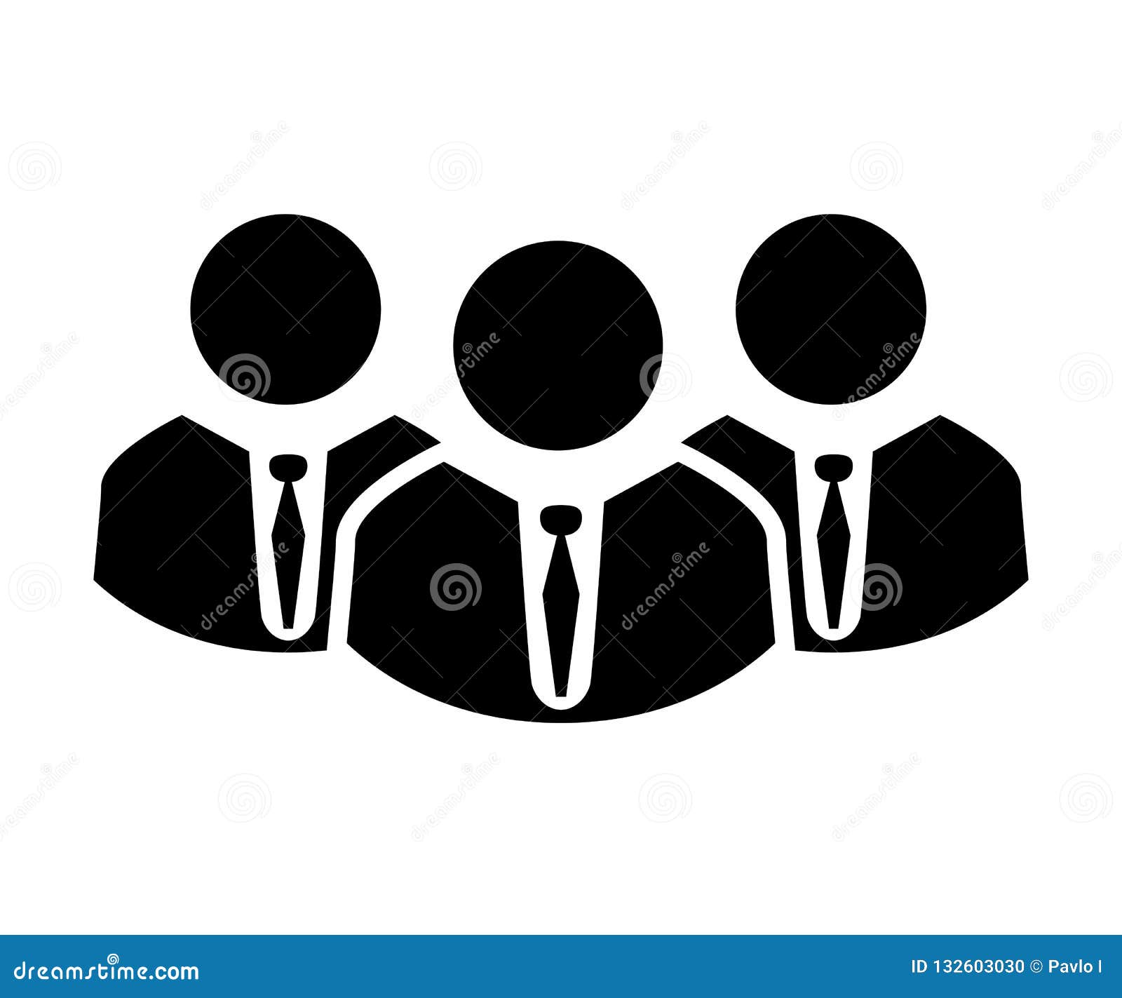 Teamwork Icon, Staff, Partnership, Three Person - Stock Vector Stock ...