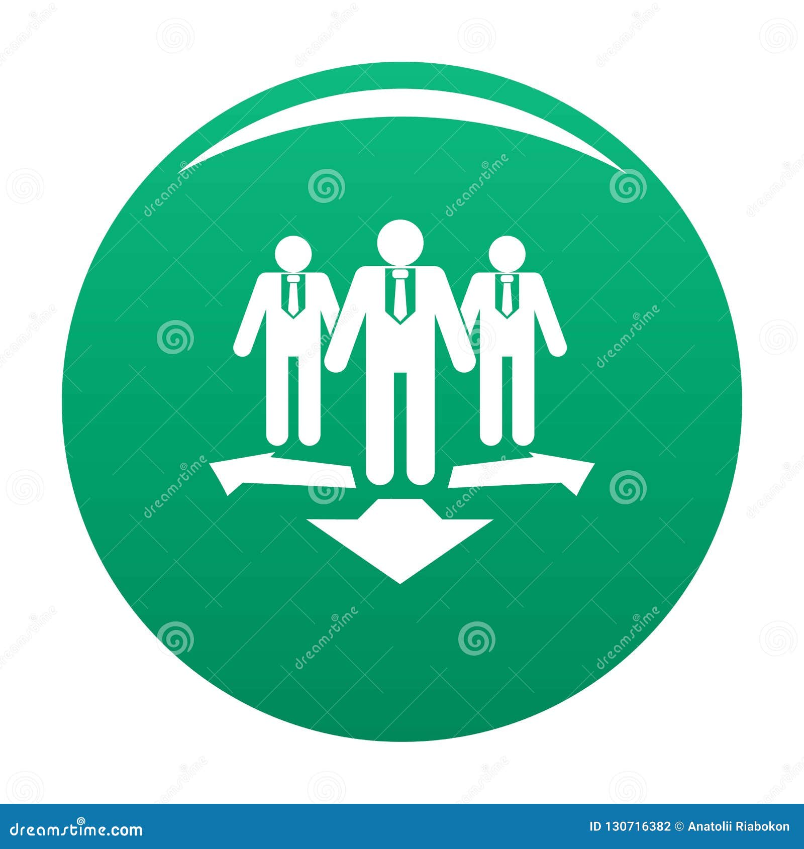 Teamwork icon vector green stock vector. Illustration of vector - 130716382
