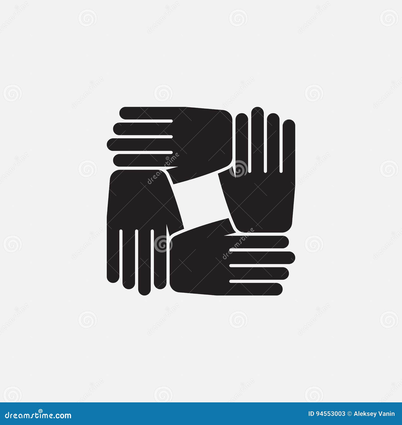 Teamwork Icon Vector, Solid Logo Illustration Stock Vector ...