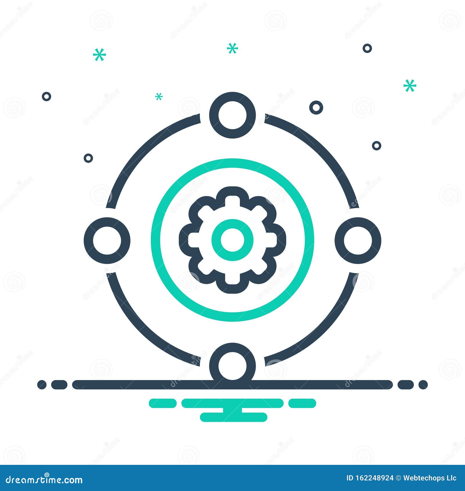 Mix Icon for Teamwork, Workforce and Synergy Stock Vector ...