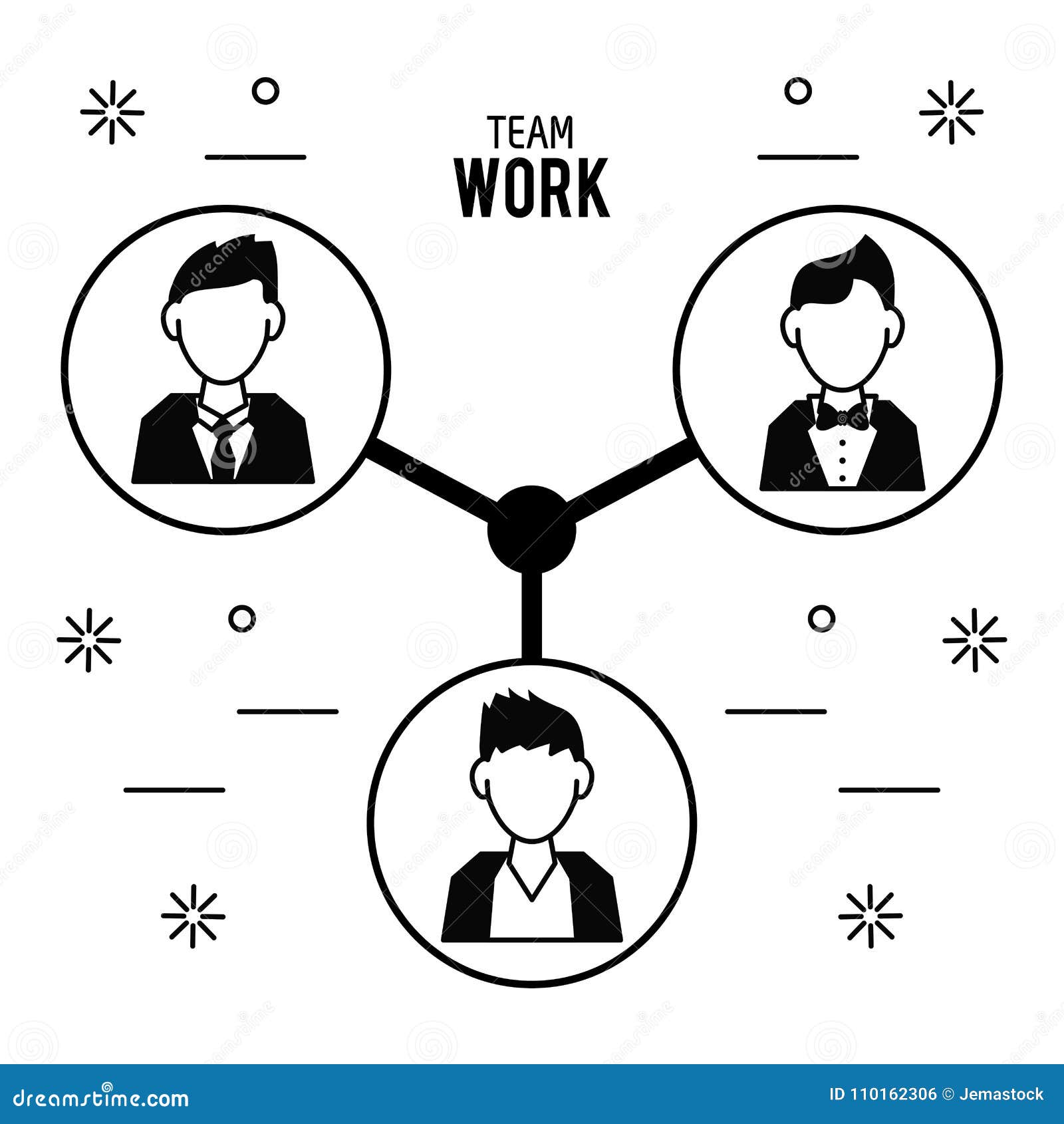 Teamwork icons design stock vector. Illustration of black - 110162306