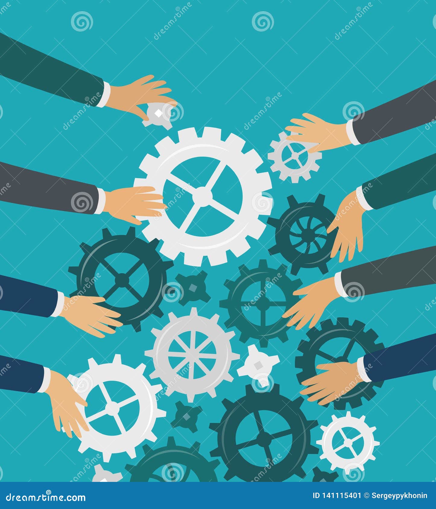 Teamwork. Idea, Brainstorm, Business Concept. Cooperation Vector ... Teamwork. Idea, Brainstorm, Business Concept. Cooperation Vector ...