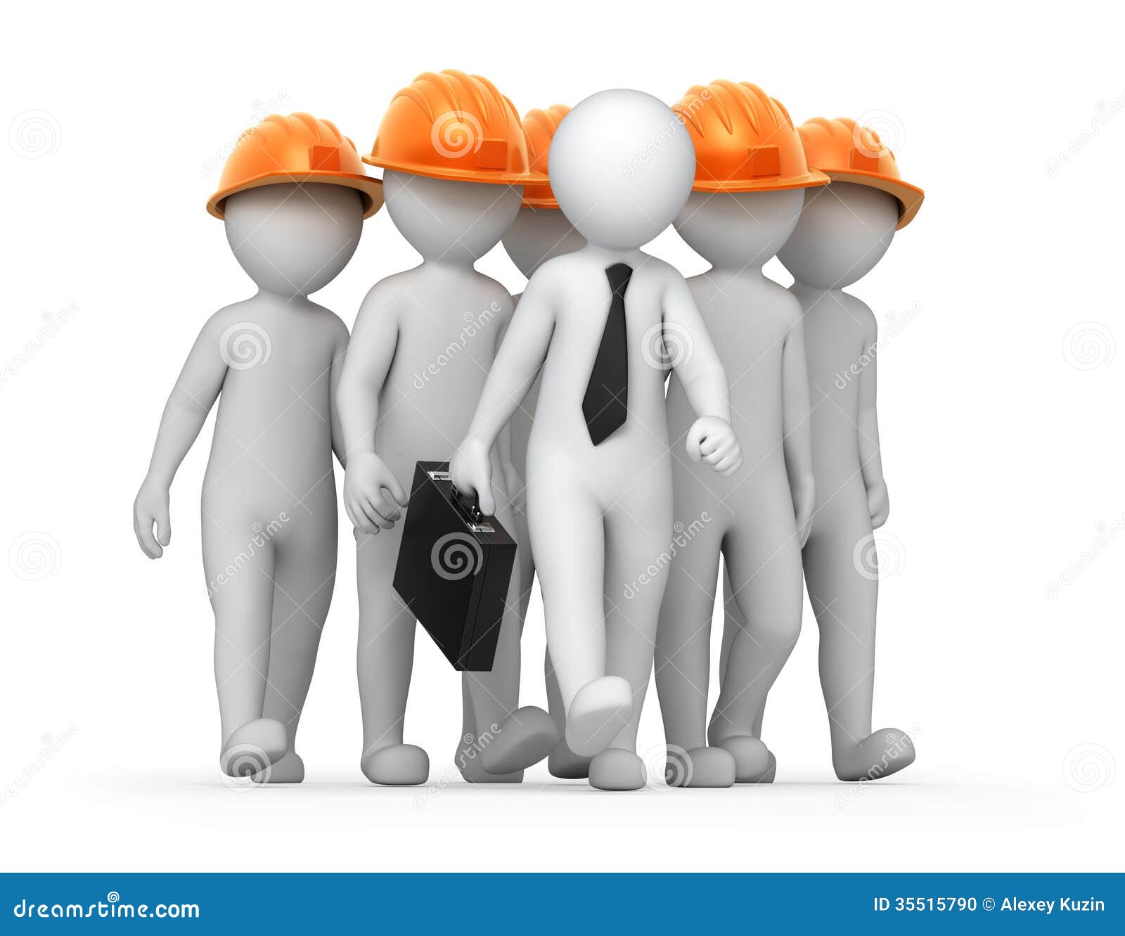 Teamwork. 3d Image. Stock Photo | CartoonDealer.com #10574346