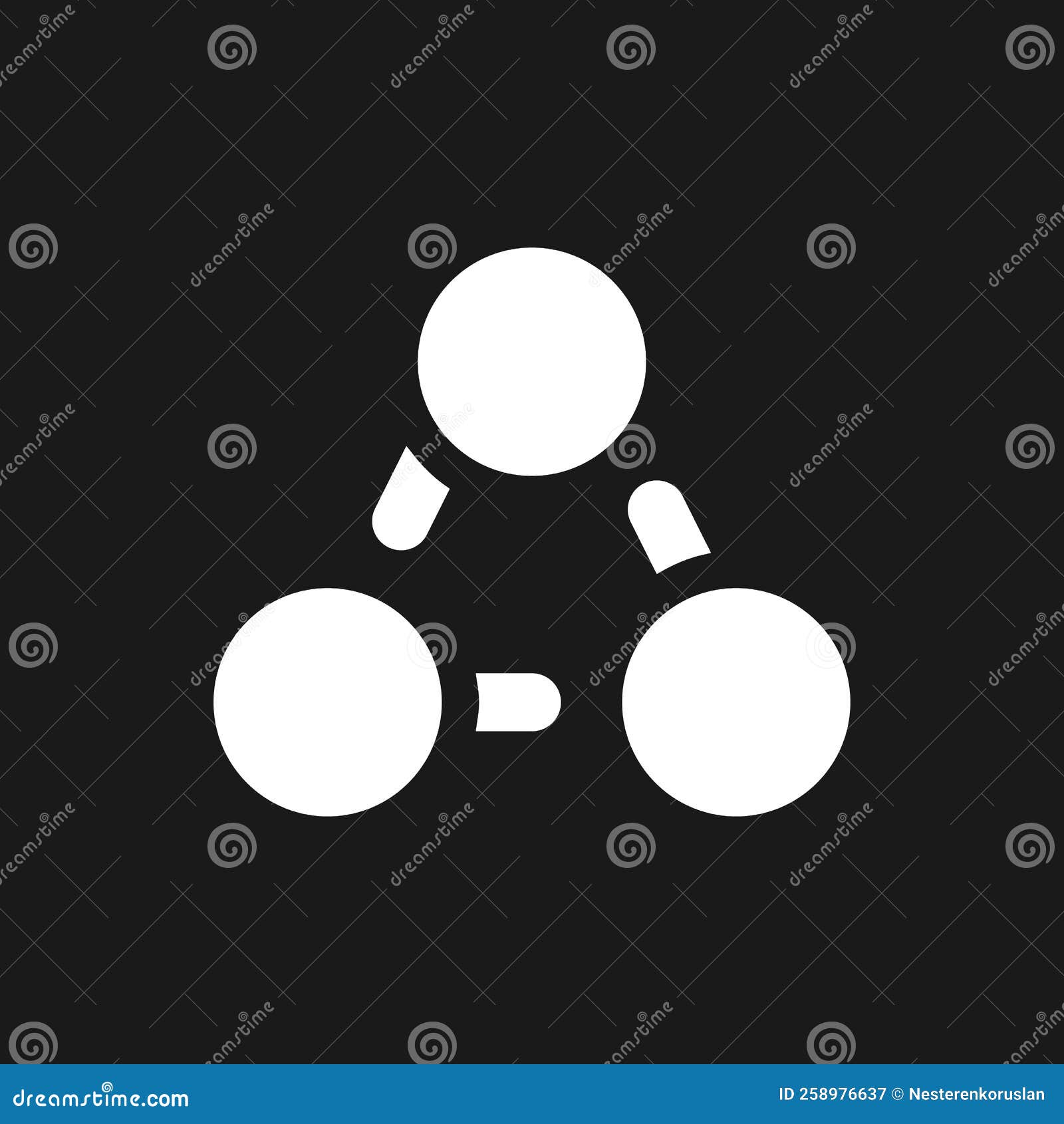 Teamwork Improvement Pixel Dark Mode Glyph Ui Icon Stock Vector ...