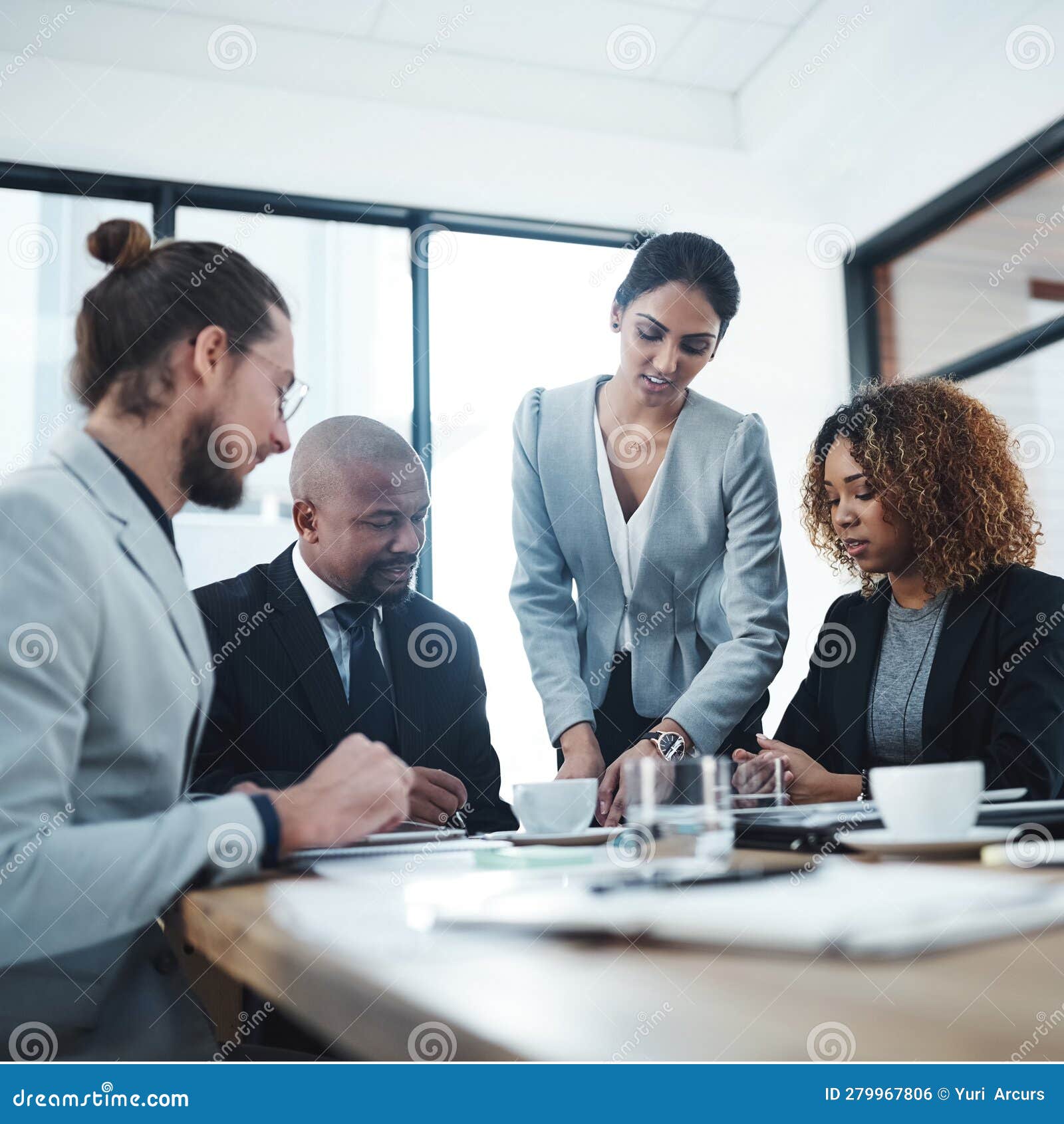 Teamwork is an Individual Skill. a Group of Businesspeople Having a ...