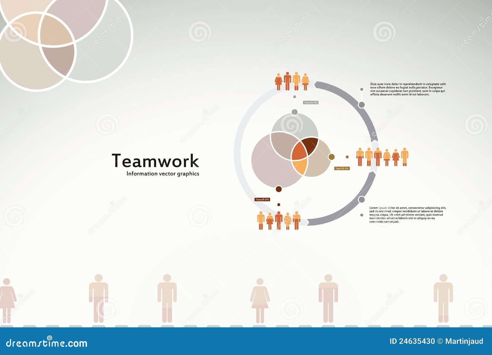 Teamwork info graphics stock vector. Illustration of community - 24635430