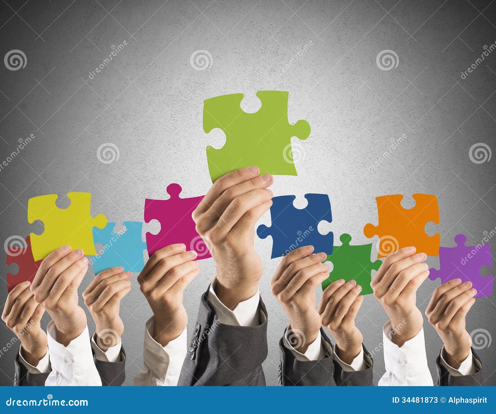 Teamwork and Integration Concept Stock Image - Image of cooperate ...