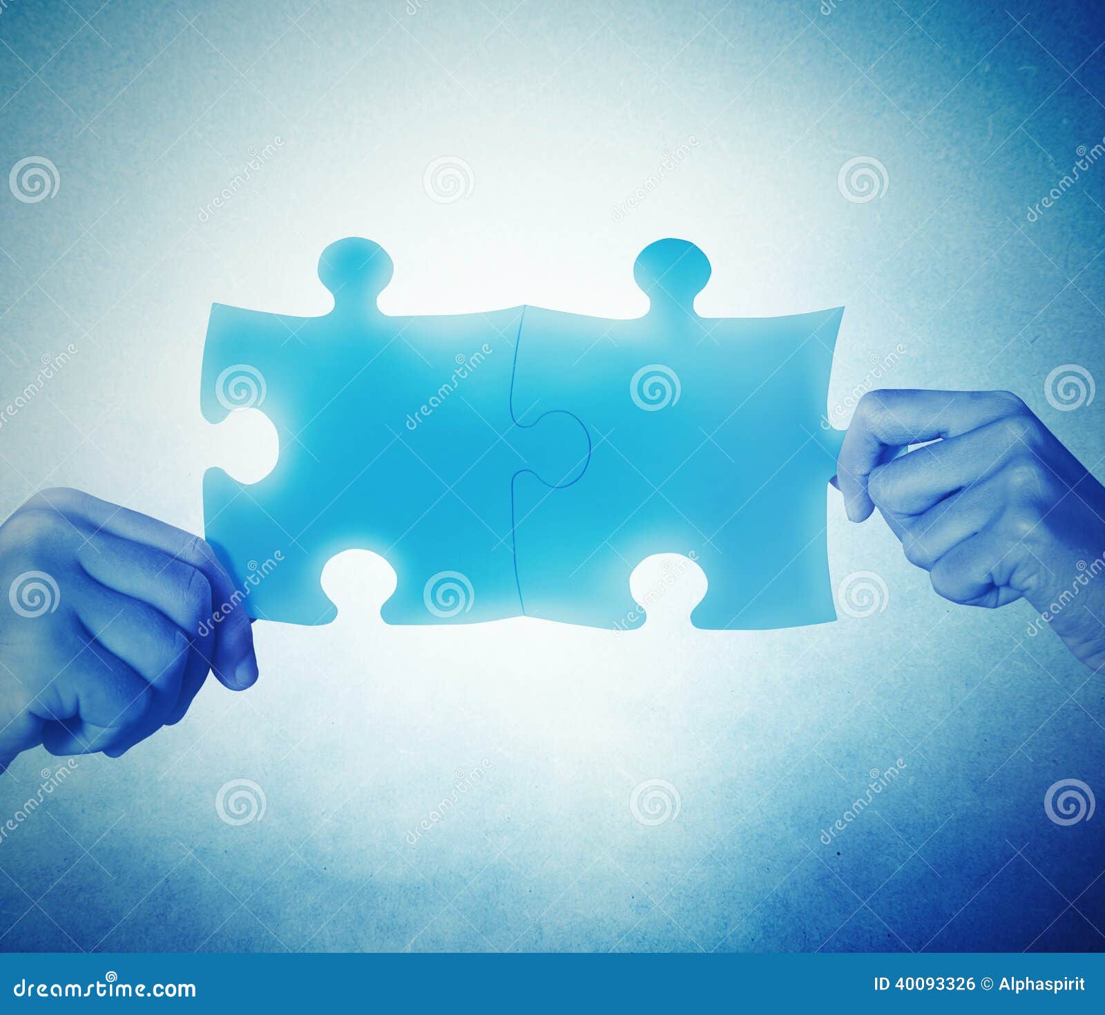 Teamwork And Integration Concept With Puzzle Pieces Stock Photo ...