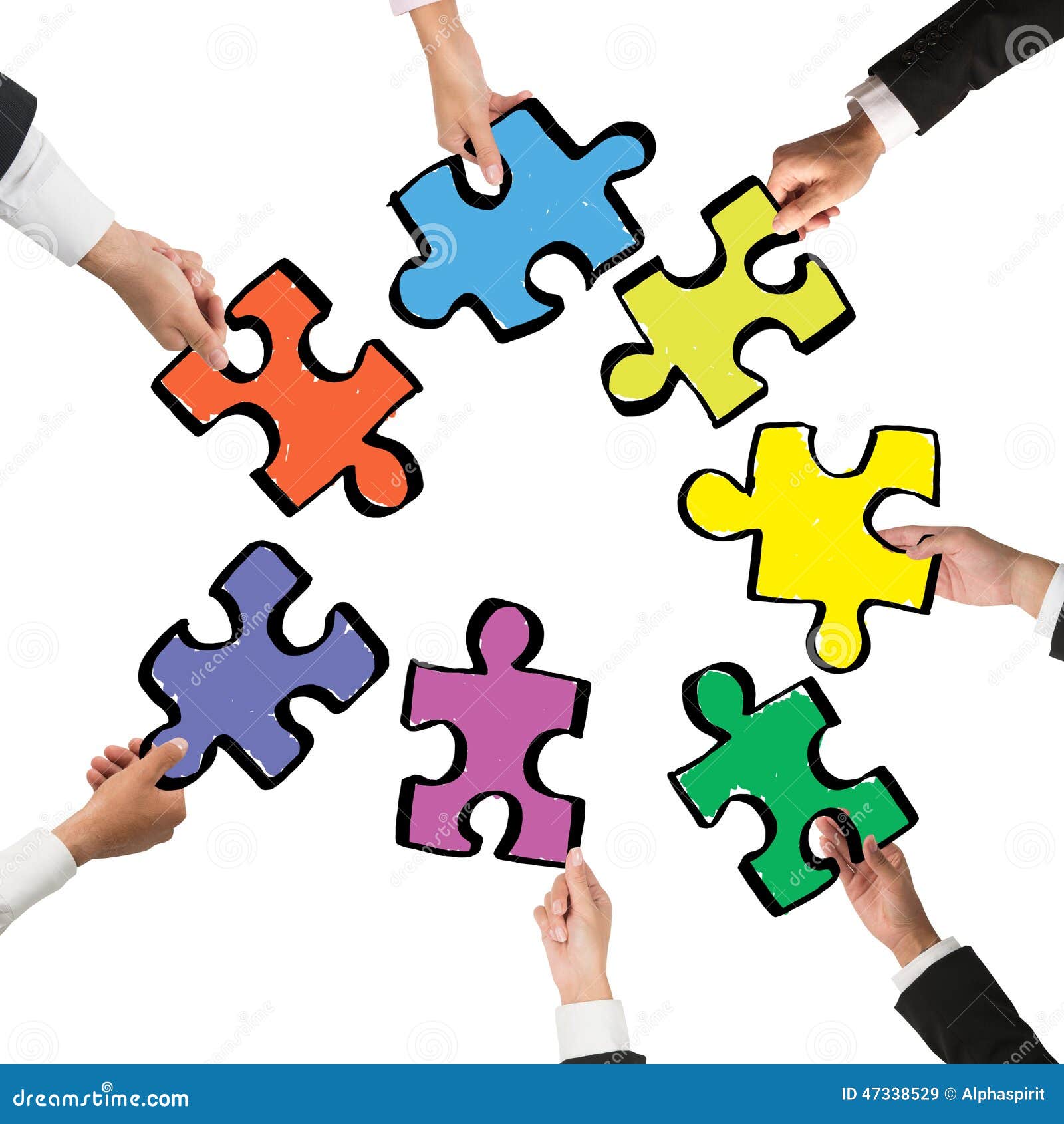 Teamwork and Integration Concept Stock Image - Image of concept, game ...