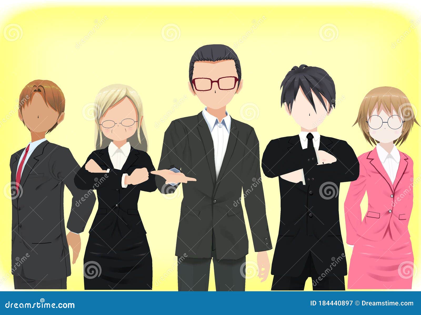 Teamwork in Business Fundamentals of Success Stock Illustration ...