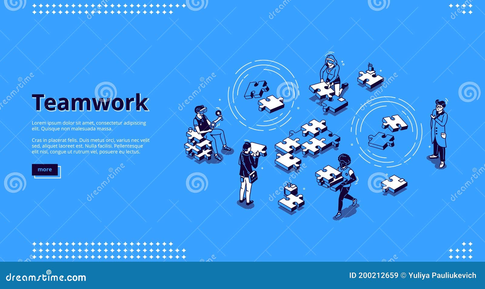 Teamwork Isometric Flowchart Vector Illustration | CartoonDealer.com ...