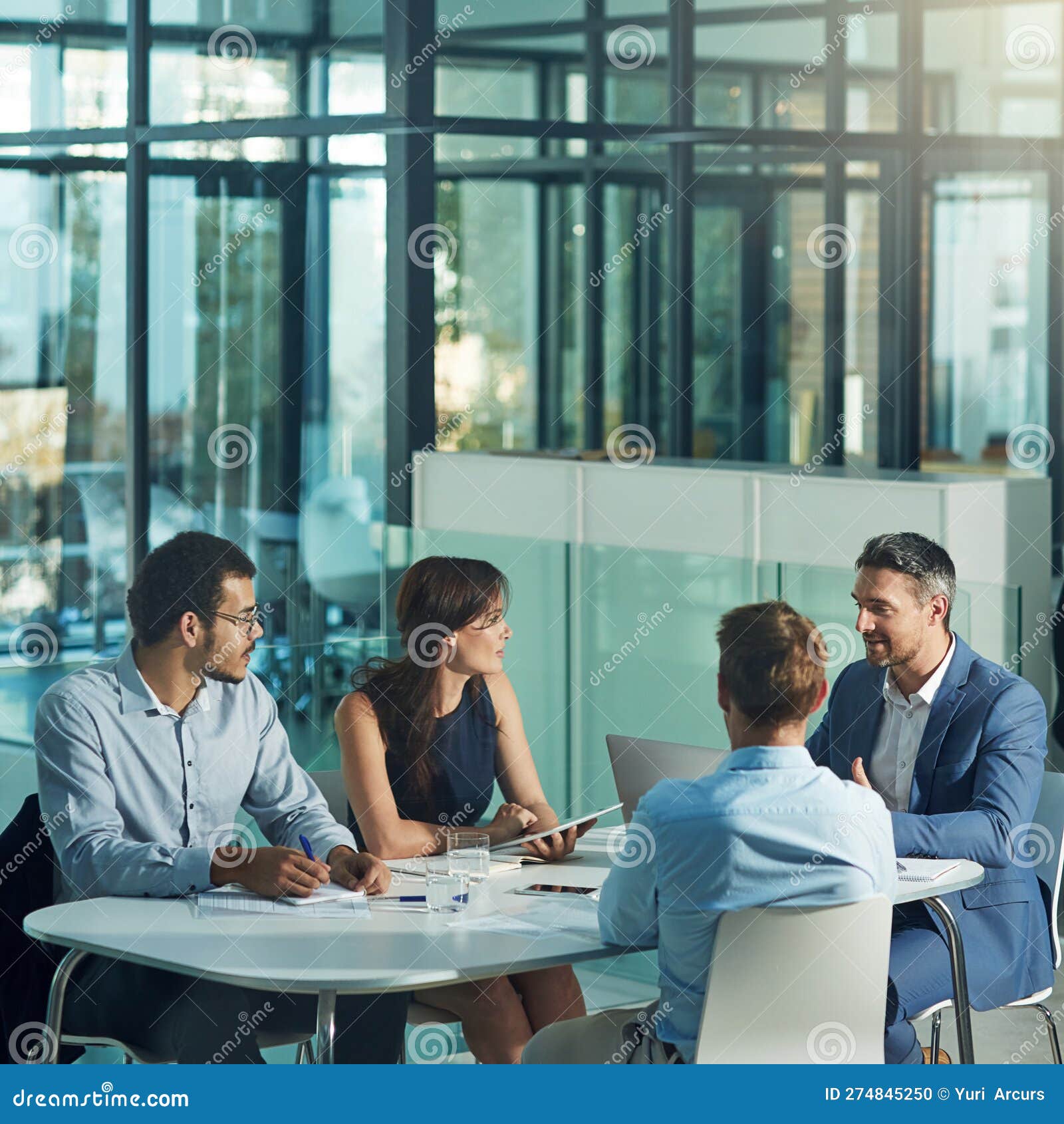 Teamwork at Its Best. Businesspeople Having an Office Meeting. Stock ...