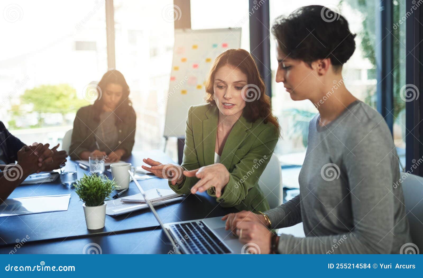 Teamwork at Its Best. a Group of Businesswomen Working in an Office ...