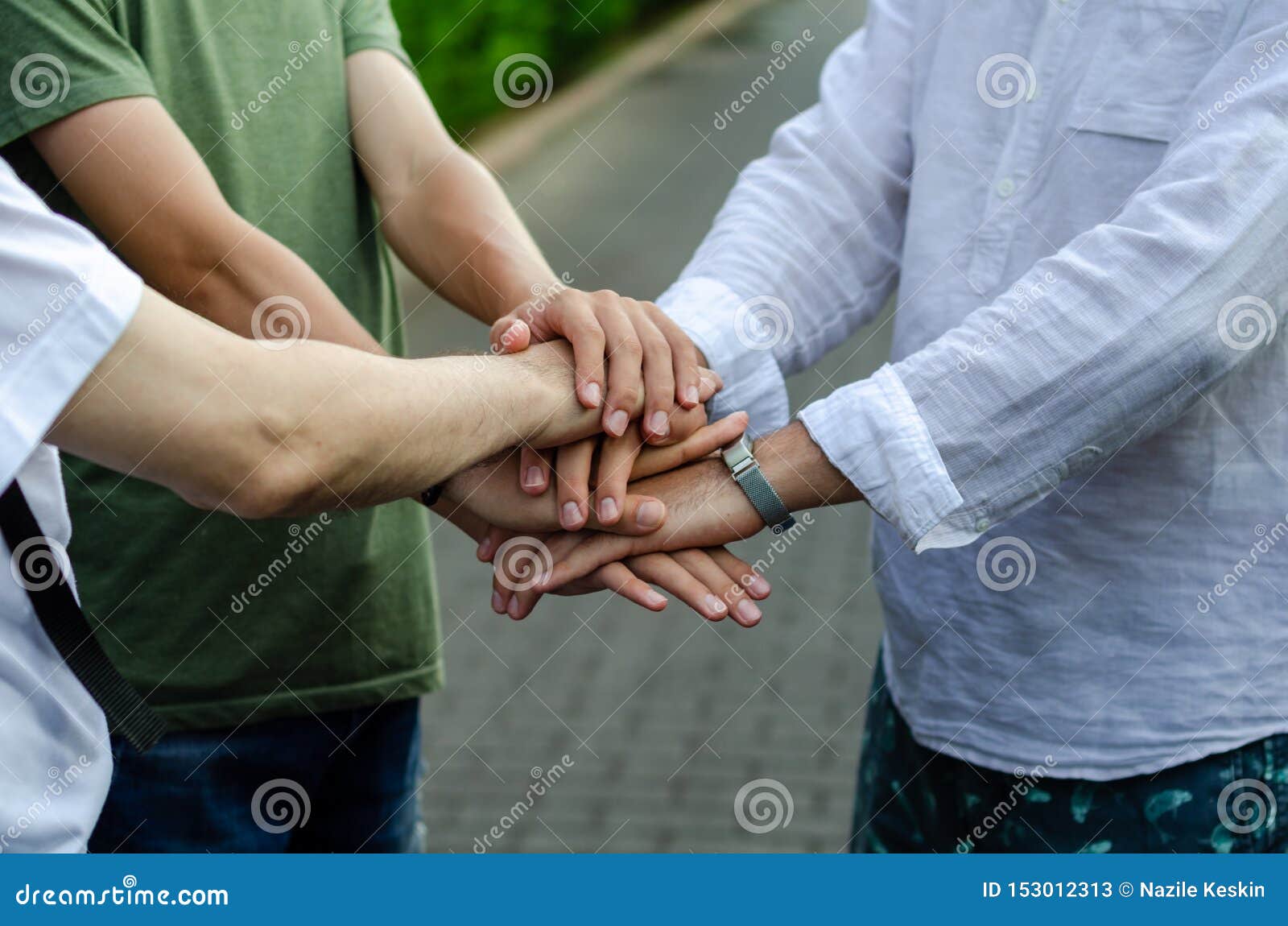 Teamwork Join Hands Support Together Concept Stock Image - Image of ...