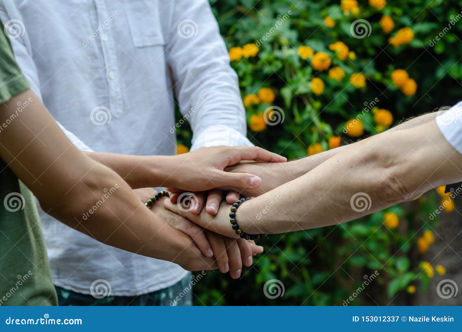 Teamwork Join Hands Support Together Concept Stock Image - Image of ...