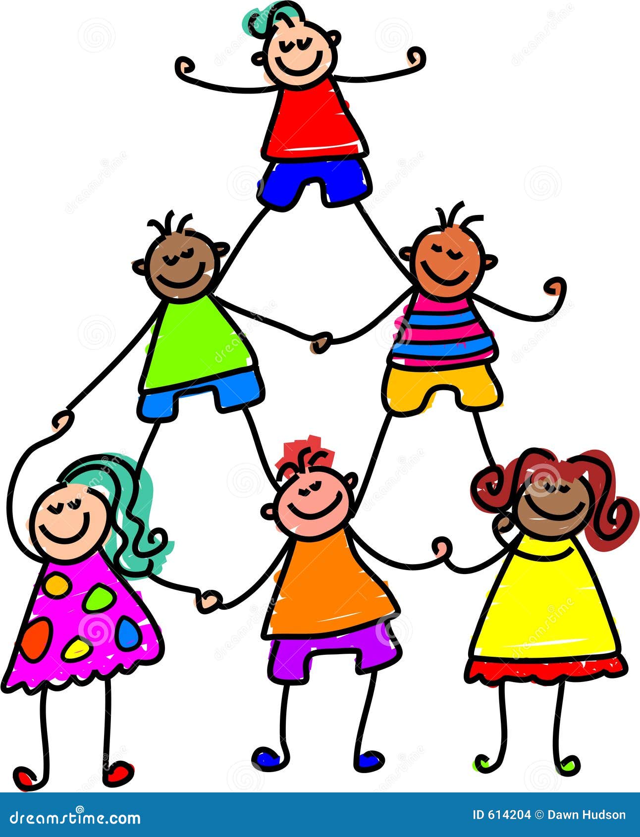 Teamwork Kids Vector Illustration | CartoonDealer.com #614204 Teamwork Kids Vector Illustration | CartoonDealer.com #614204