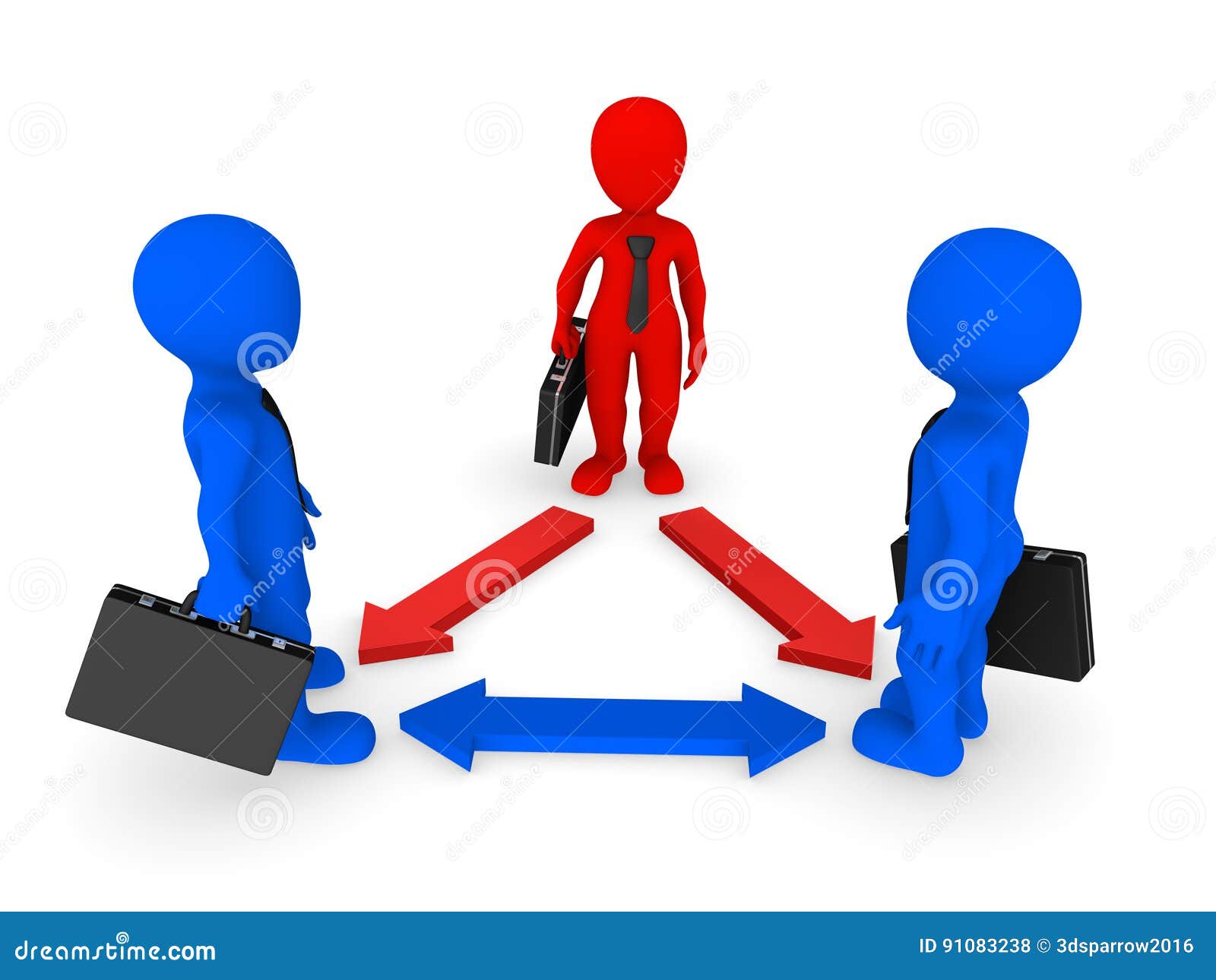 Teamwork, Leadership Concept. Stock Illustration - Illustration of ...