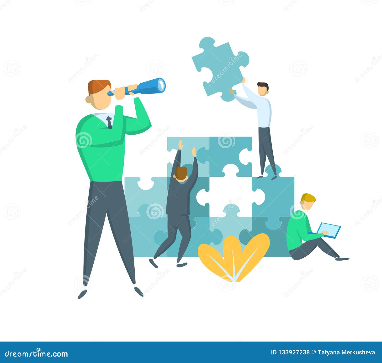 Teamwork And Leadership Concept. Leader Guiding His Team Towards ... Teamwork And Leadership Concept. Leader Guiding His Team Towards ...