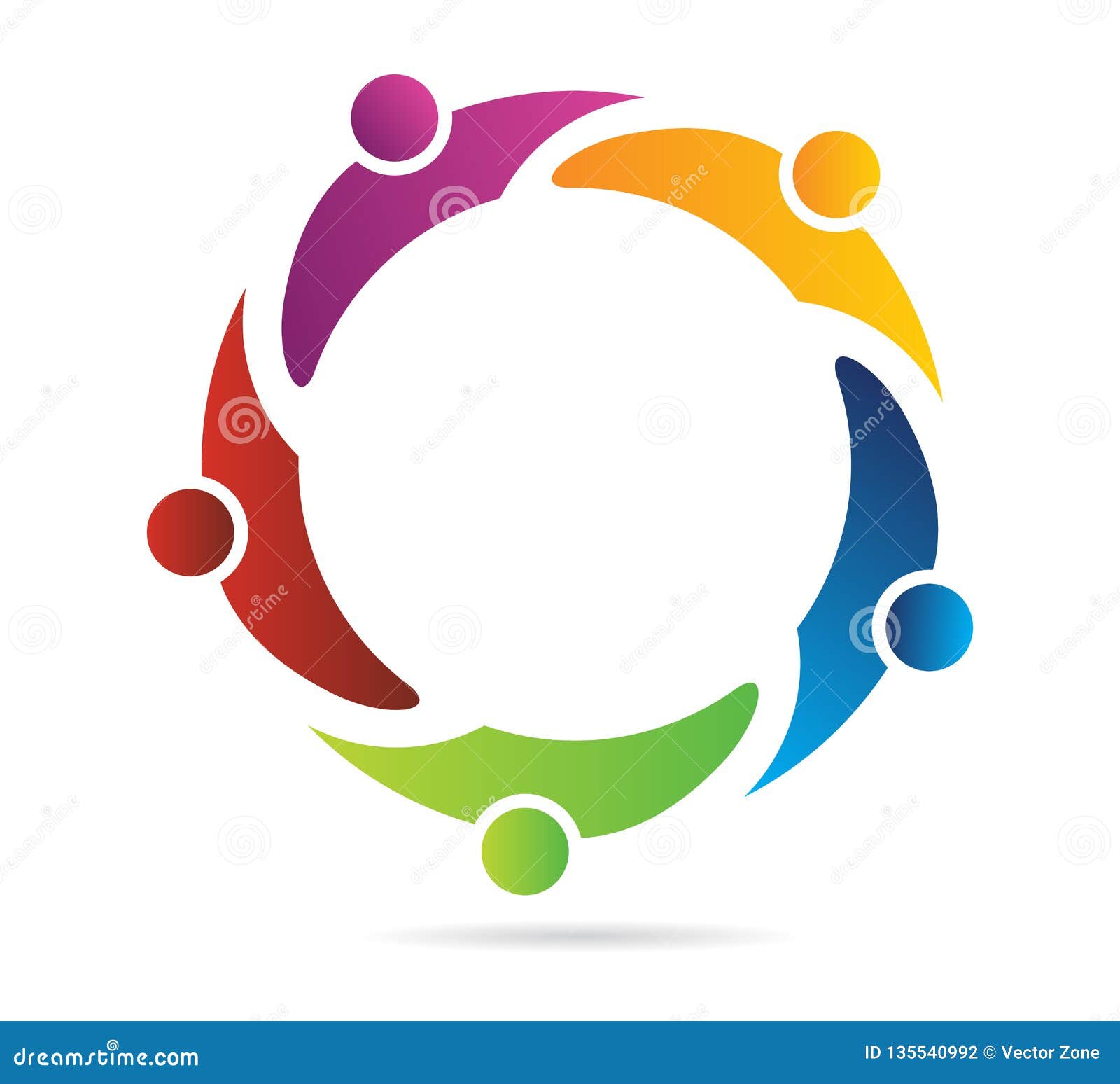 Teamwork-Logo vektor abbildung. Illustration von geschäft - 135540992