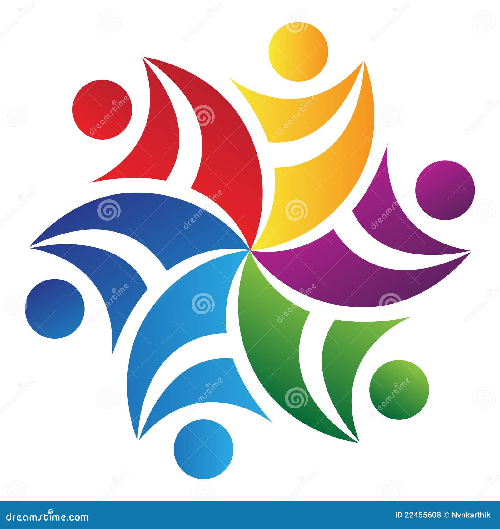 Teamwork logo stock vector. Illustration of decoration - 22455608