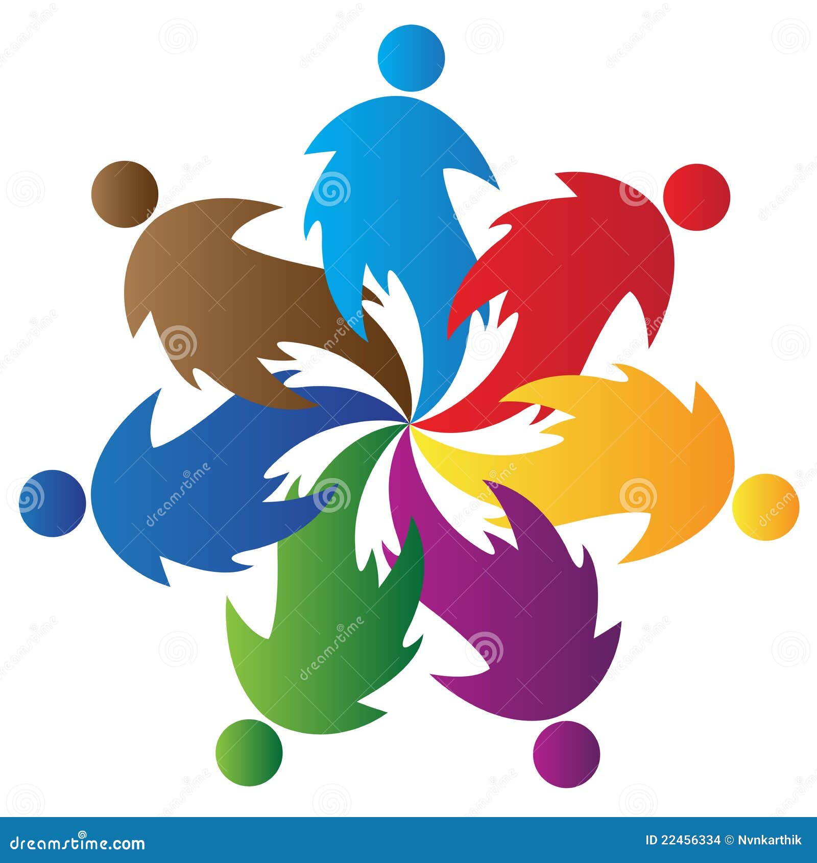 Teamwork Logo Cartoon Vector | CartoonDealer.com #39267829