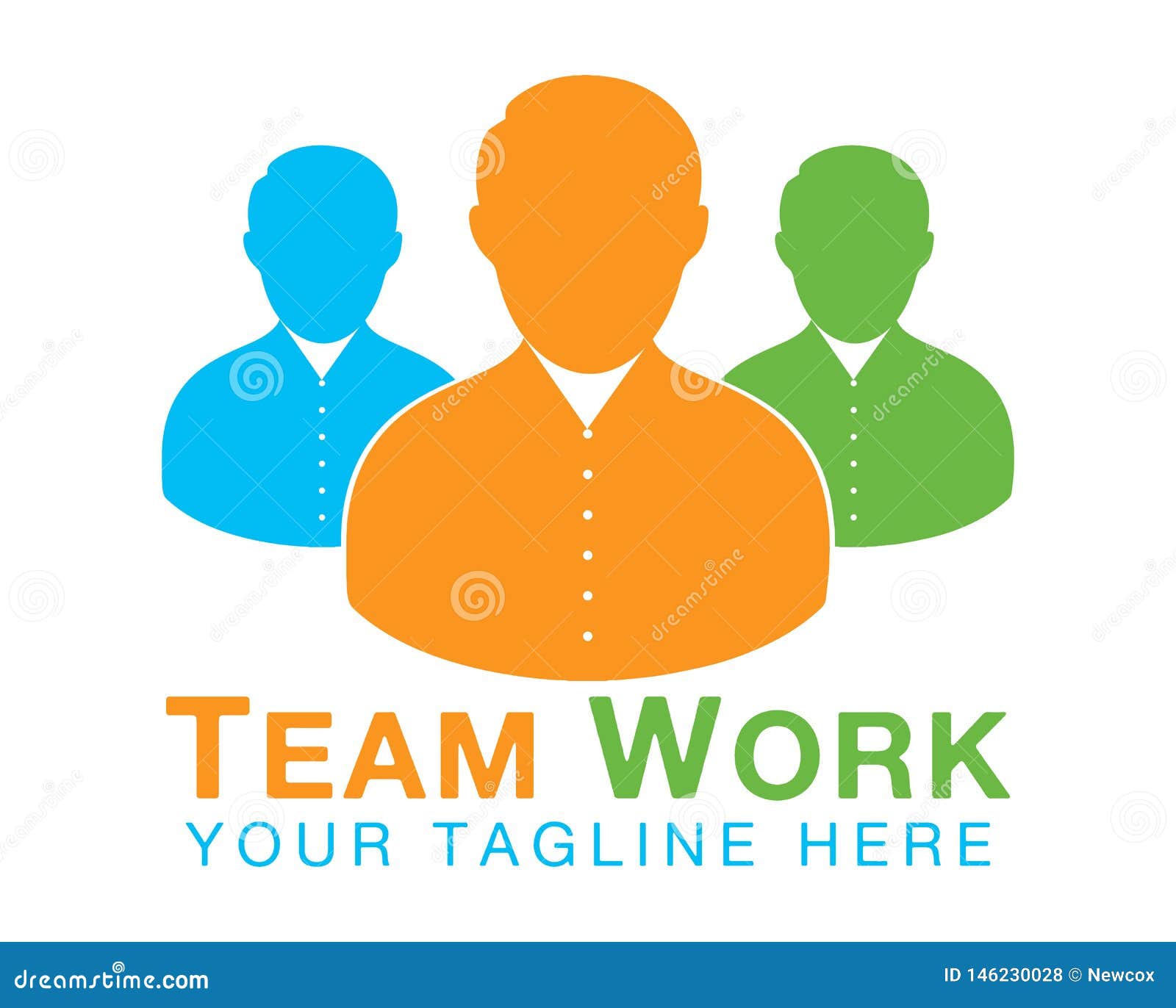Teamwork logo. stock vector. Illustration of social - 146230028