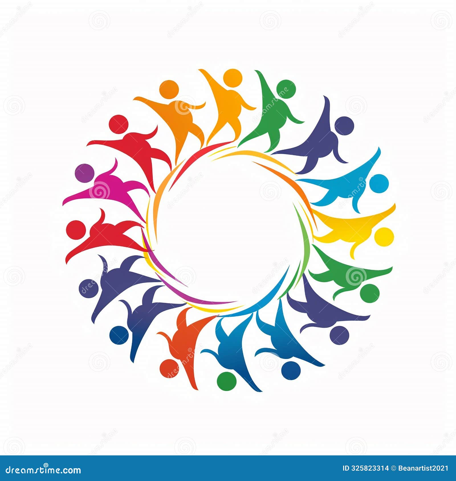 Teamwork Logo - Human Figures Stock Illustration - Illustration of ...